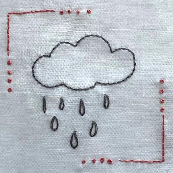 Micro Mini Embroidery Block 4 - Days Filled With Joy