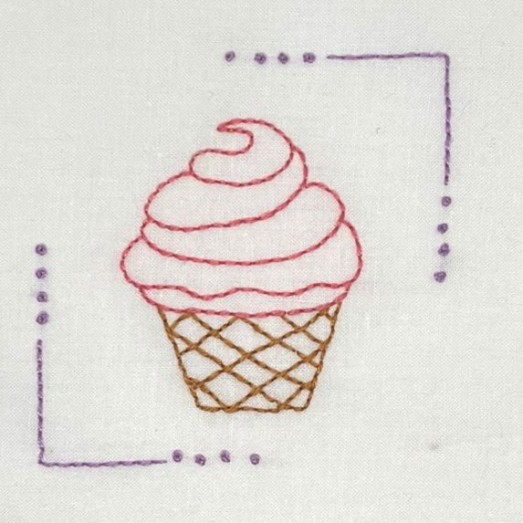 Micro Mini Embroidery Block 7 - Days Filled With Joy